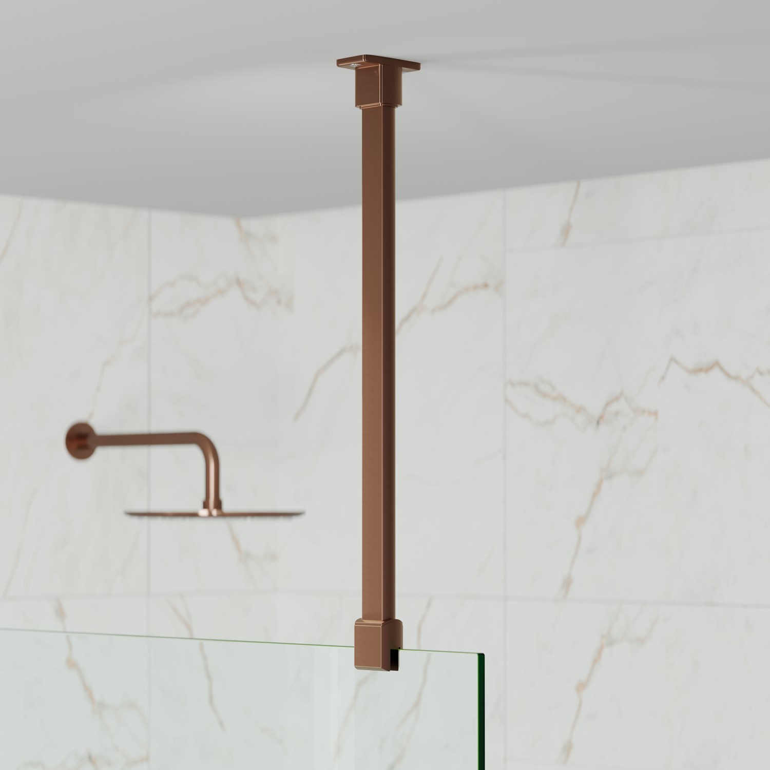Harbour i10 Brushed Bronze Ceiling Stabilising Bar | Tap Warehouse