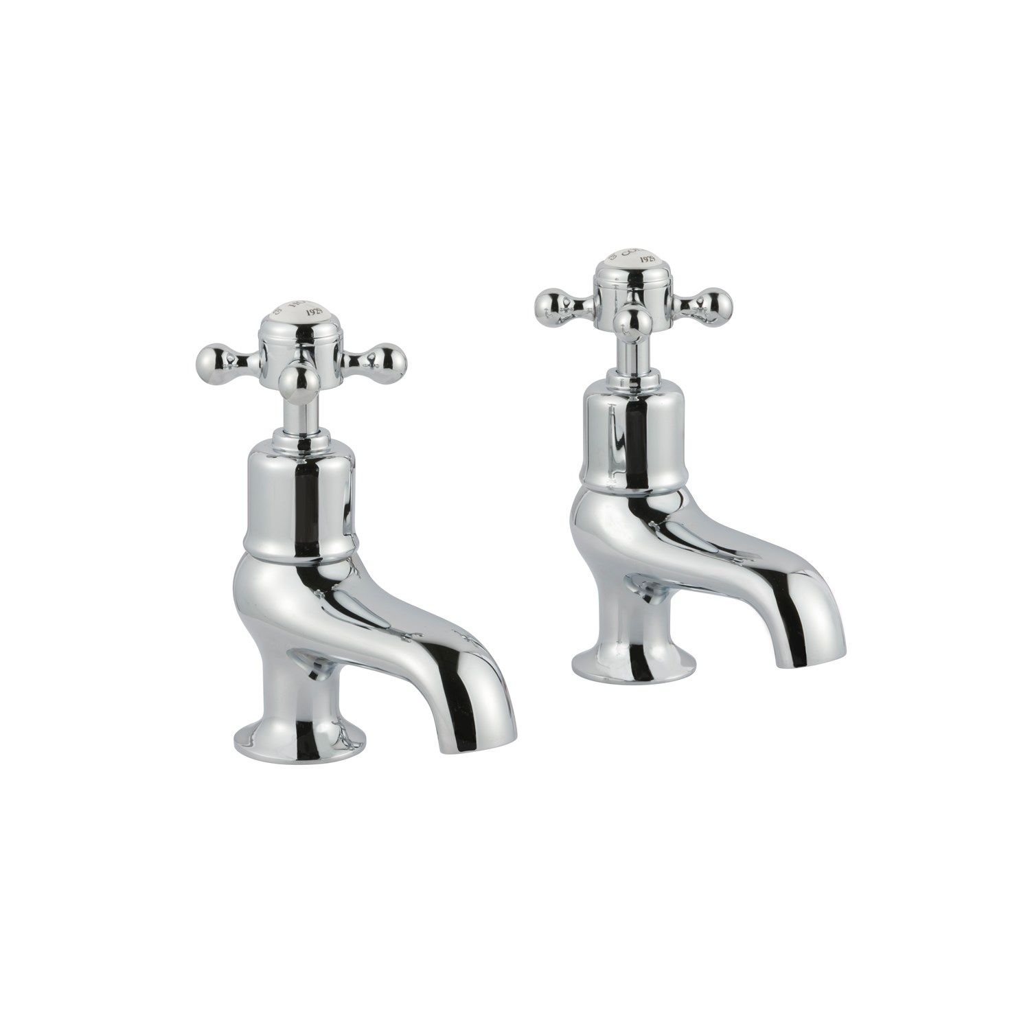 Butler & Rose Caledonia Cross Bath Pillar Taps | Tap Warehouse