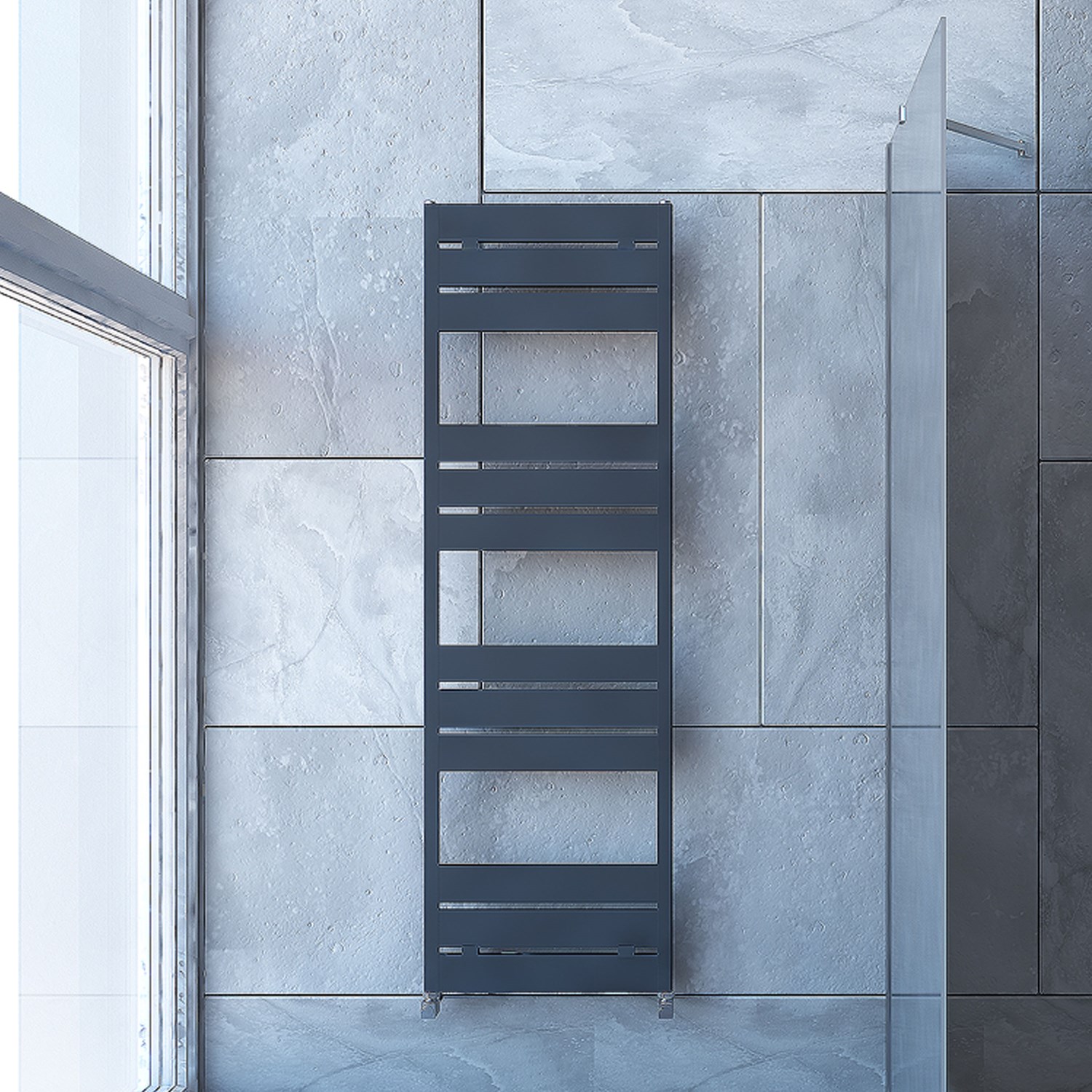 Carisa Mack Bath Aluminium Heated Towel Rail | Tap Warehouse