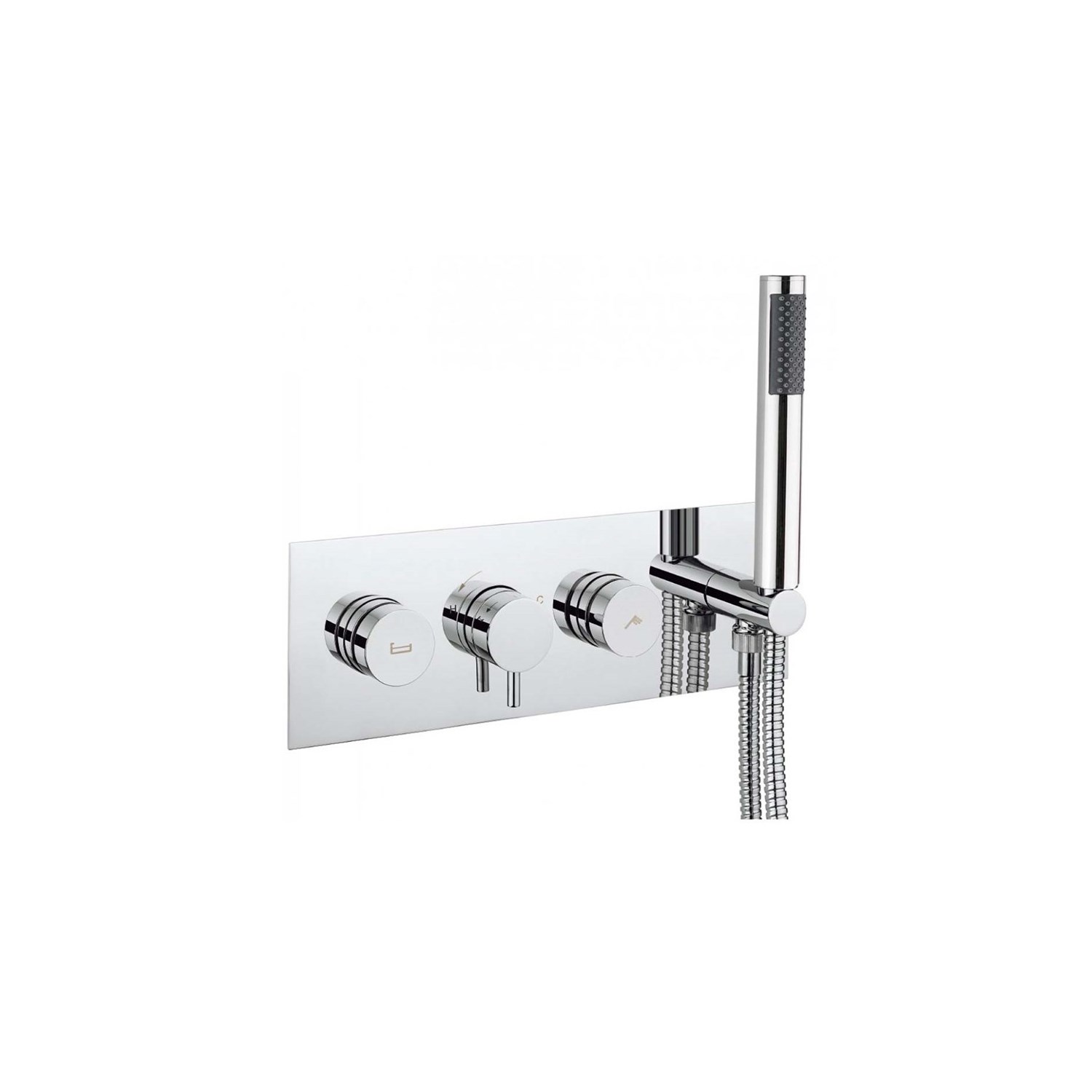 Crosswater Dial Kai Lever 2 Control Bath Valve with Single Function ...
