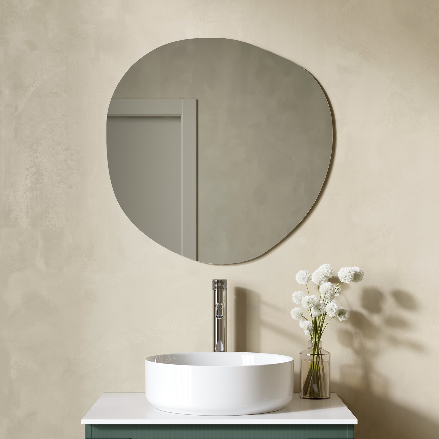 Organics Slim Mirror - 600mm | Tap Warehouse