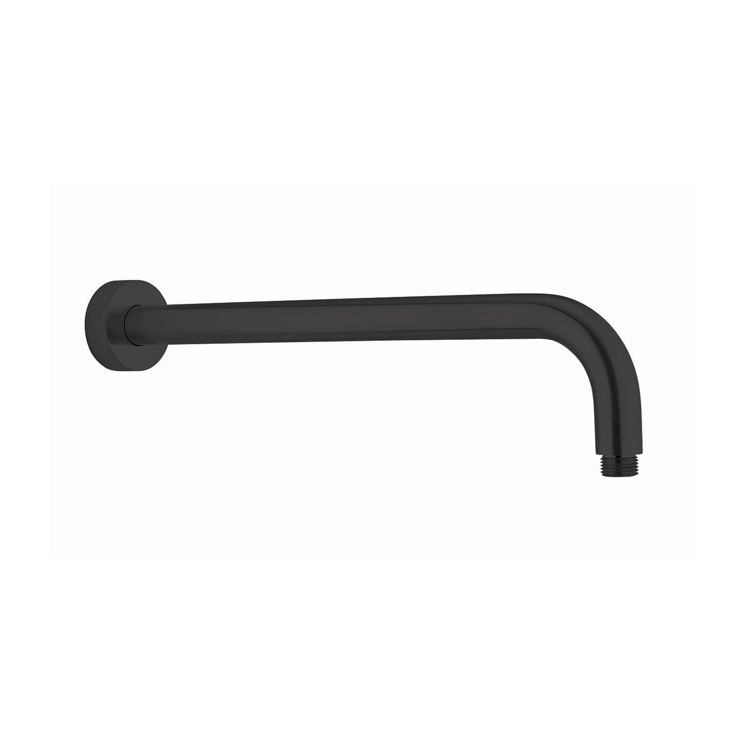 Crosswater Union 400mm Wall Mounted Shower Arm - Matt Black | Tap Warehouse