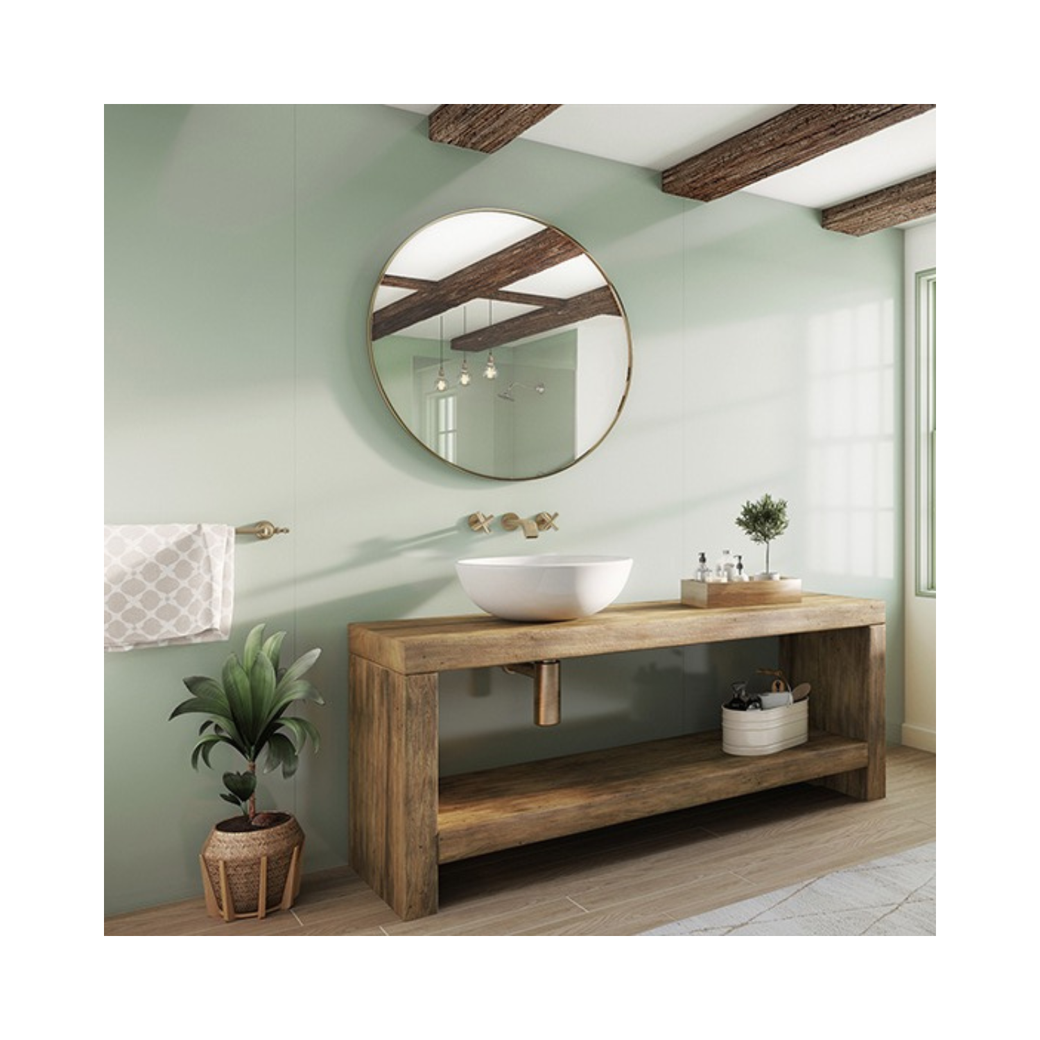 Showerwall Sage Acrylic Bathroom Wall Panel | Tap Warehouse