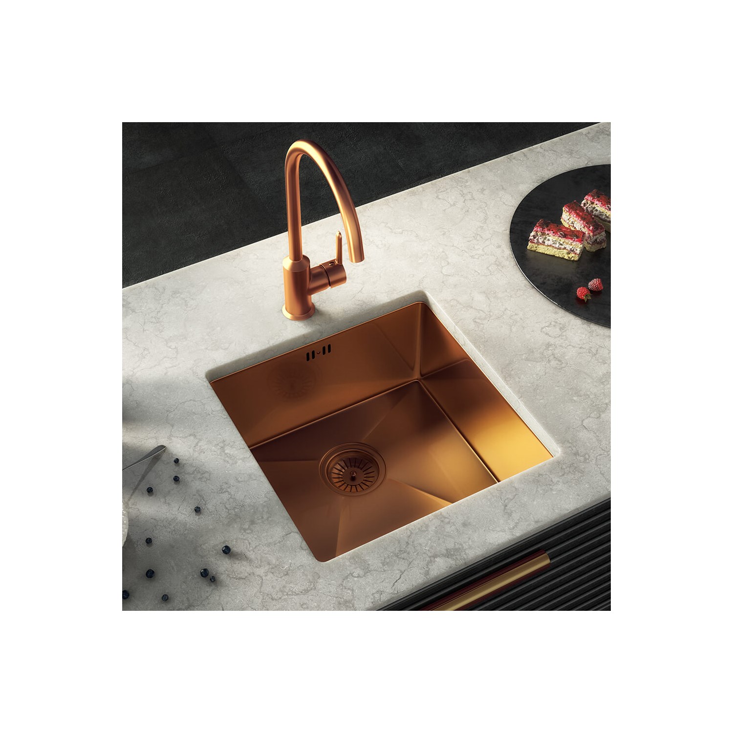 Vellamo Designer Single Bowl Inset/Undermount Stainless Steel Kitchen ...