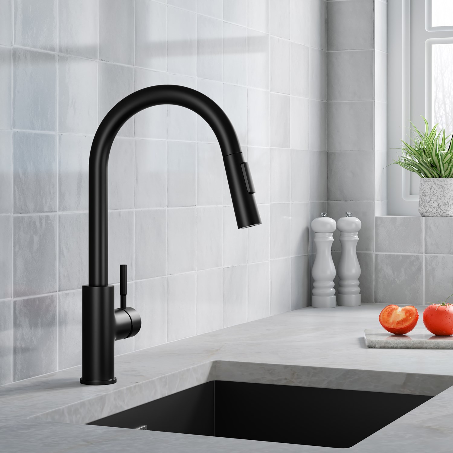Harbour Pro Pull Out Single Lever Mono Kitchen Mixer Tap | Tap Warehouse