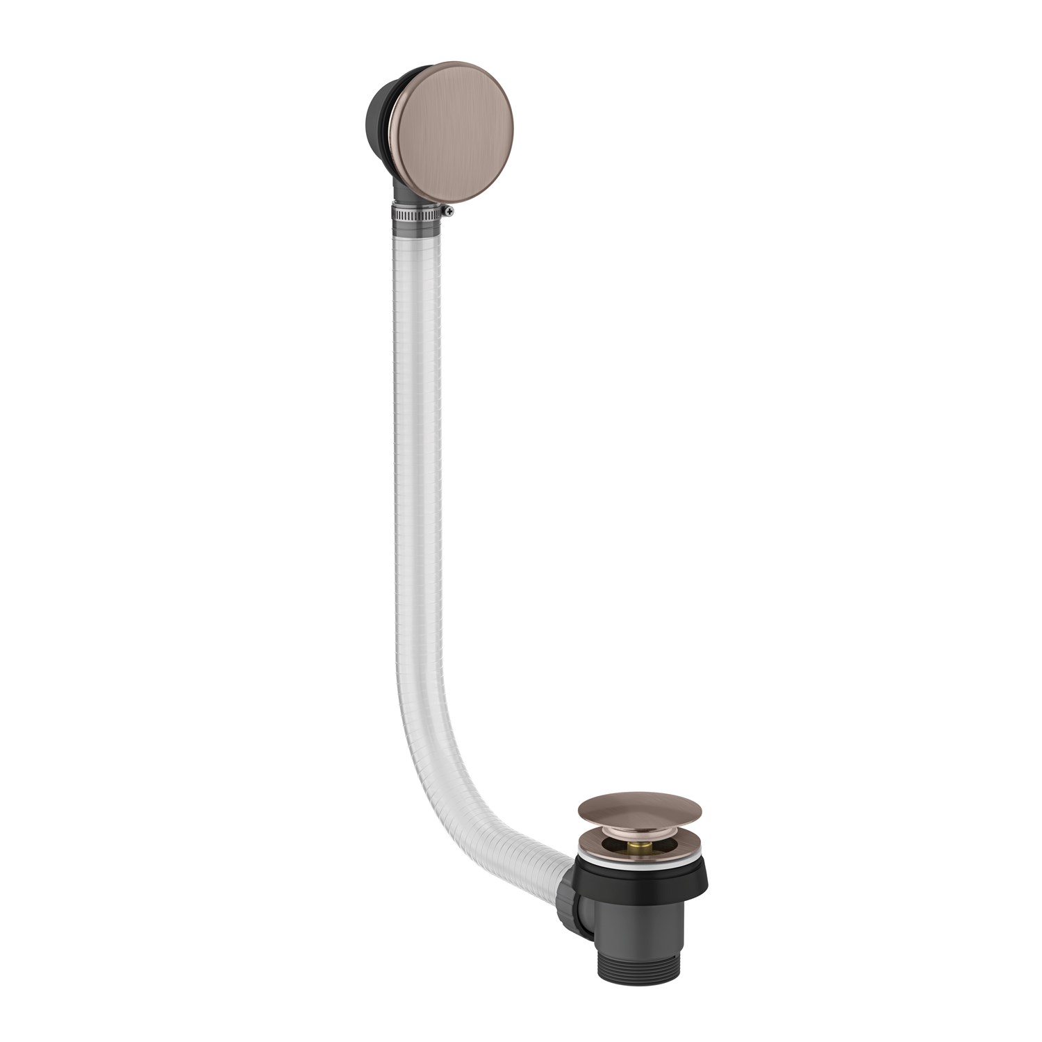 Click Clack Bath Waste & Overflow - Brushed Bronze or Gunmetal | Tap ...