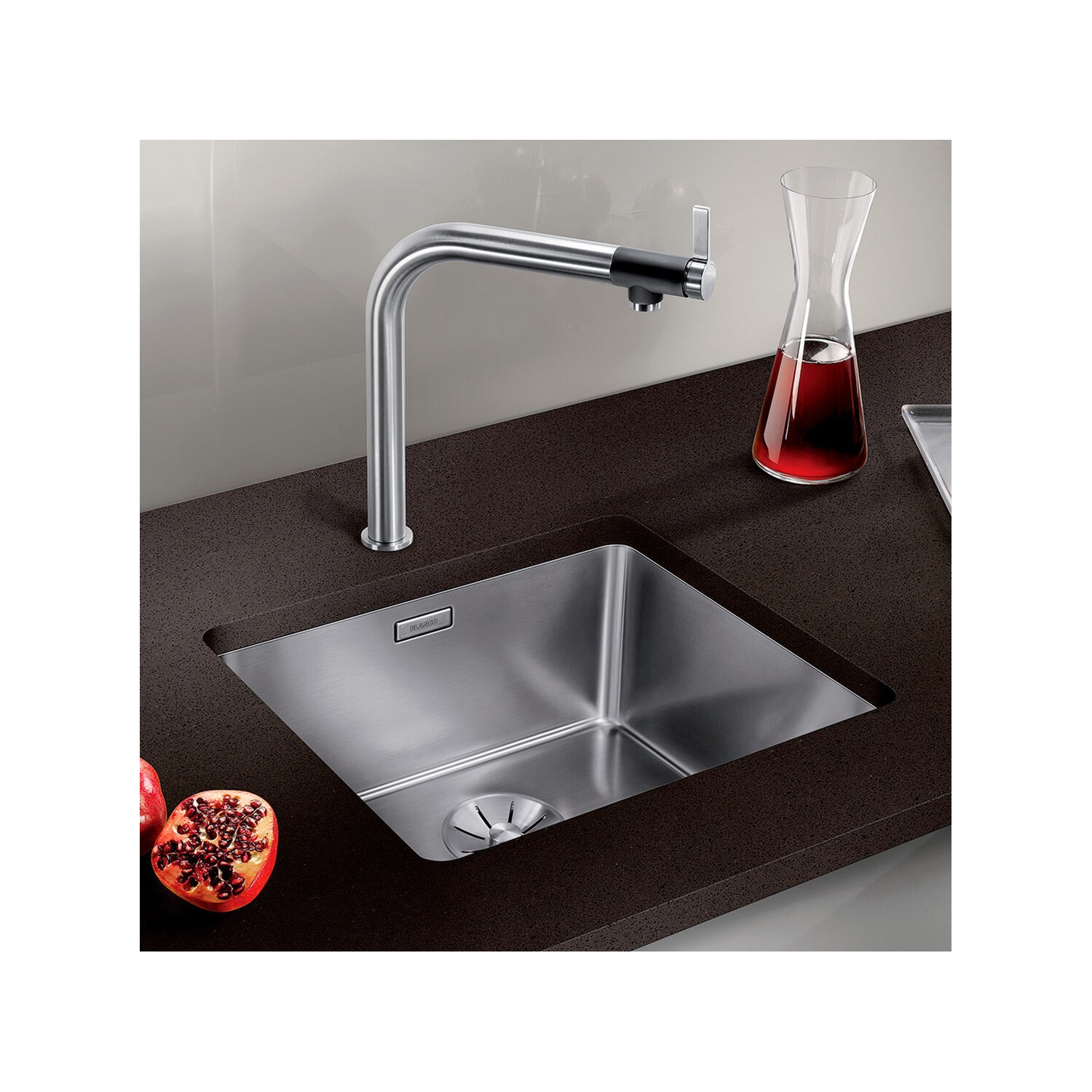 Blanco Andano 1 Bowl Undermount Satin Polish Stainless Steel Kitchen ...