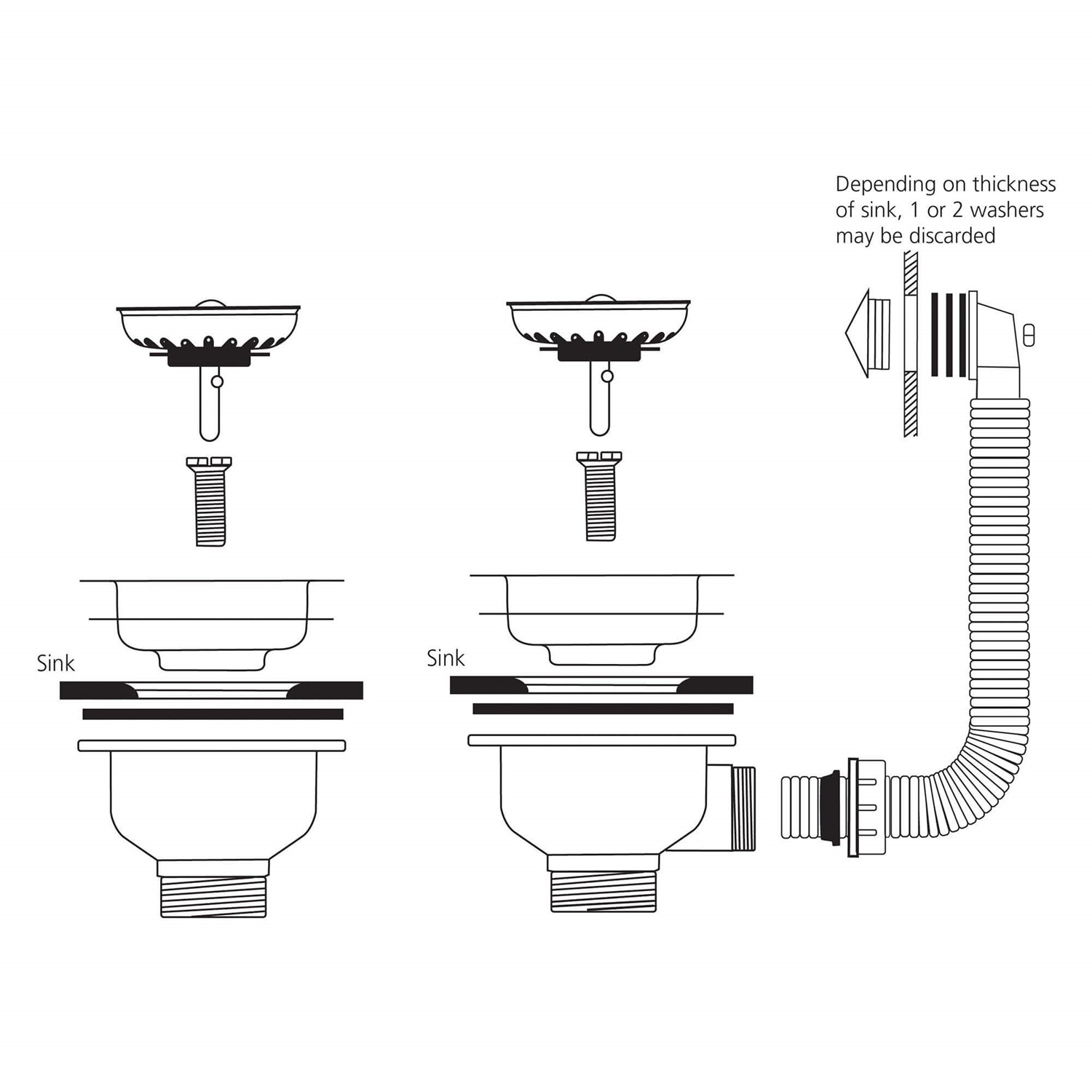 Caple Stainless Steel Waste Kit and Overflow - Alternative Style | Tap ...