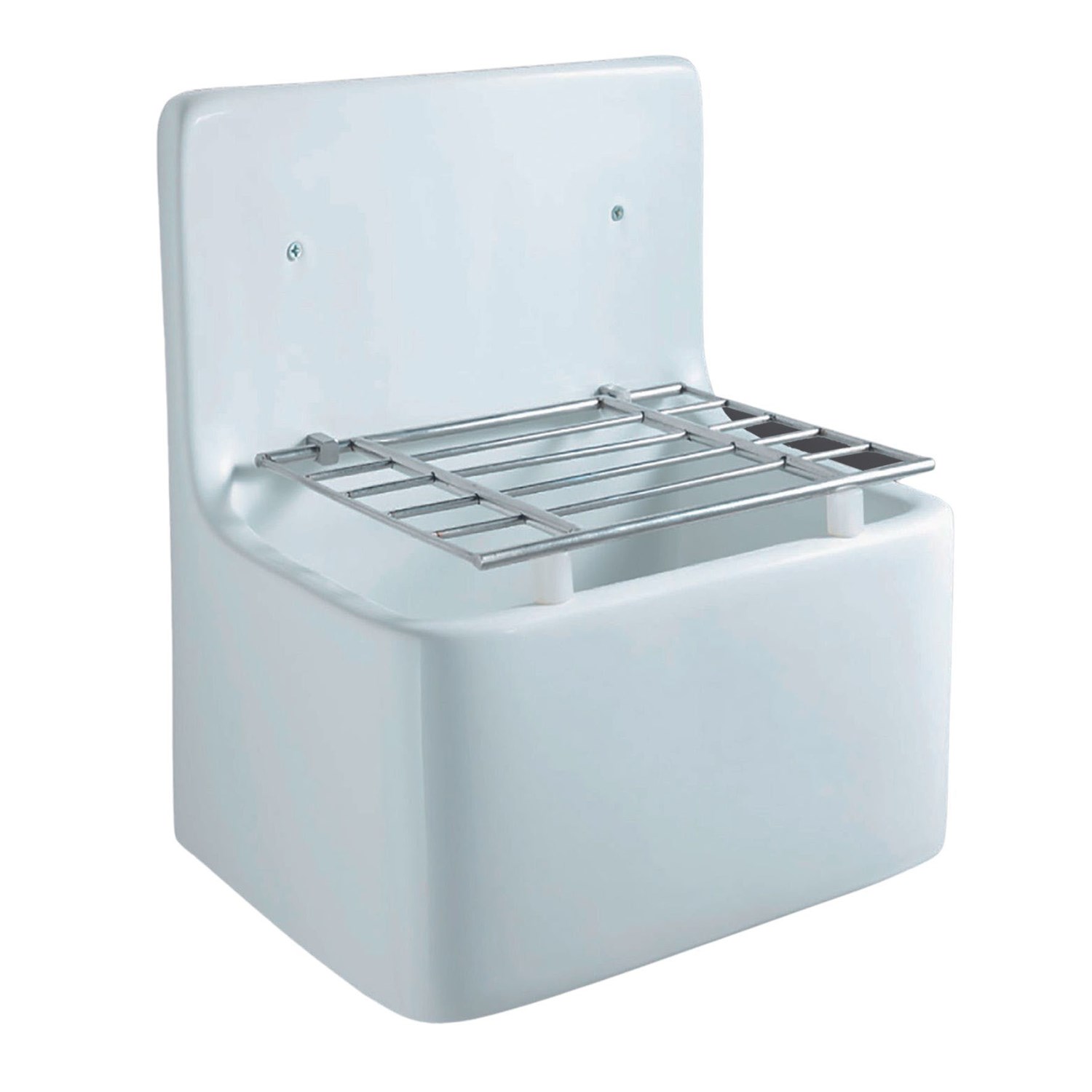 RAK Fireclay Cleaners White Ceramic Sink - 520 x 390mm | Tap Warehouse