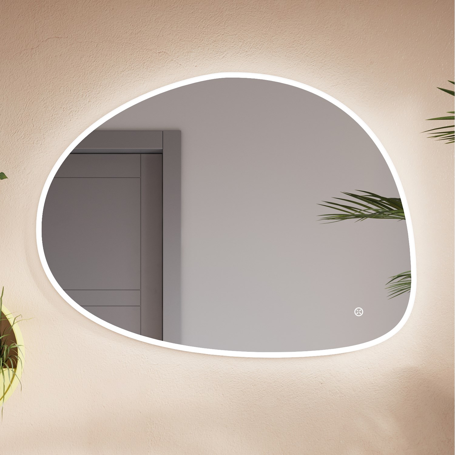 Crosswater Mada LED Illuminated Mirror with Demister Pad | Tap Warehouse