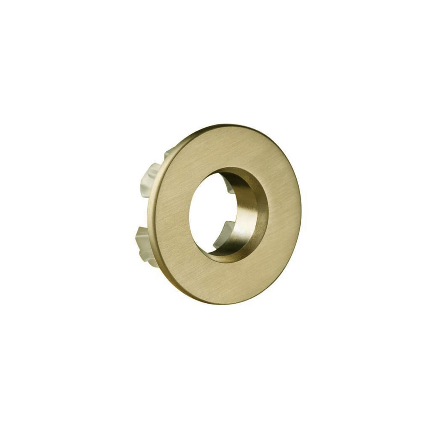VOS Round Overflow Cover - Brushed Brass | Tap Warehouse