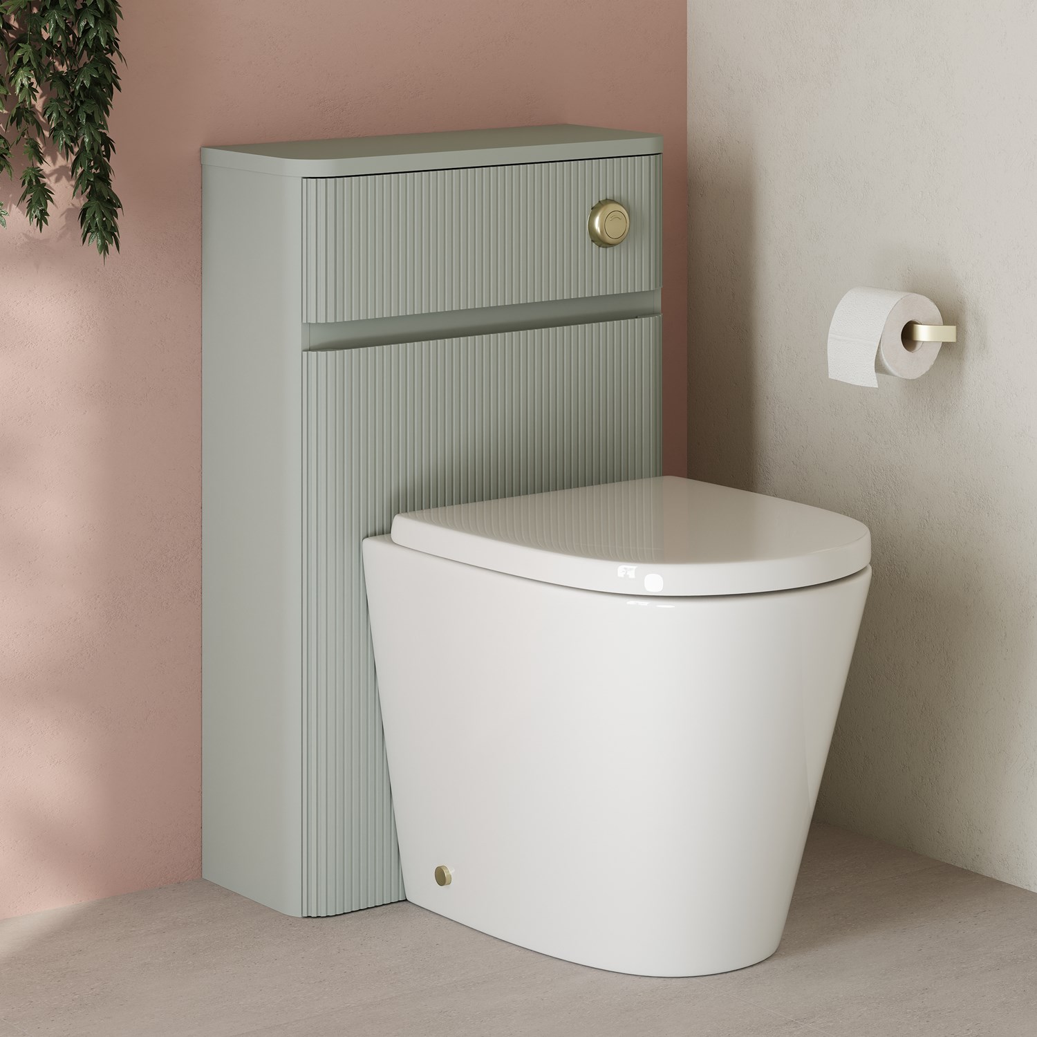 Drench Origin 500mm Fluted Back To Wall WC Unit | Tap Warehouse