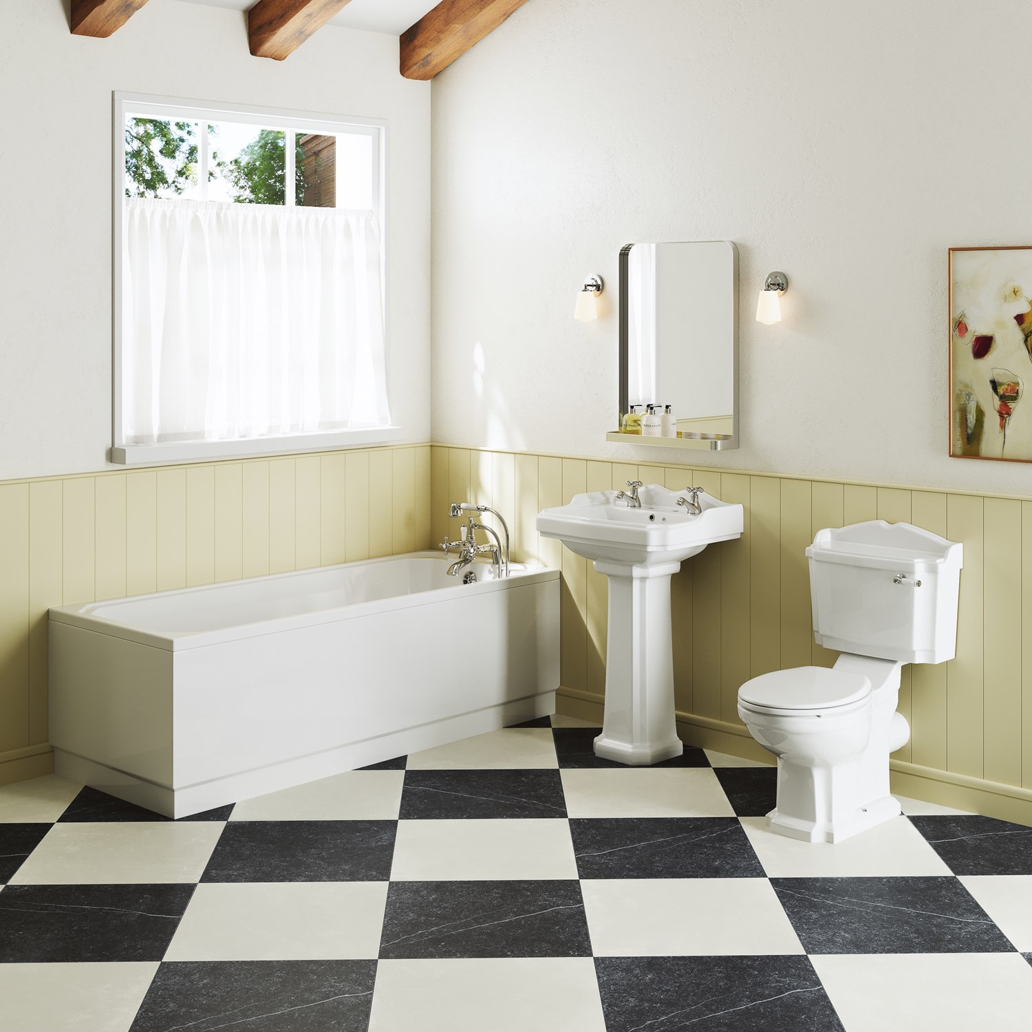 Butler & Rose Winston Complete Traditional Bathroom Suite | Tap Warehouse