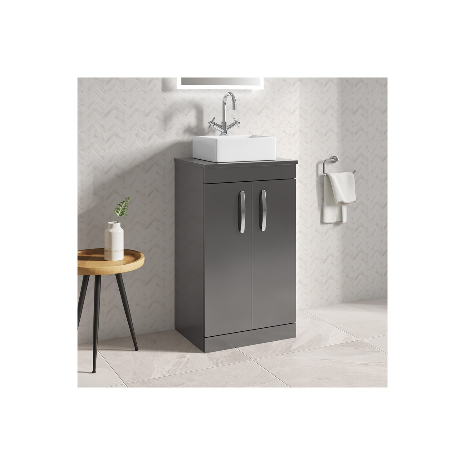 Emily 500mm Floorstanding Vanity Unit & Countertop | Tap Warehouse
