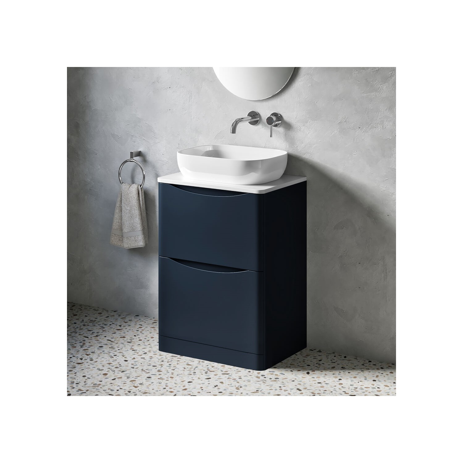 Harbour Clarity 600mm Floorstanding Vanity Unit & Countertop | Tap ...