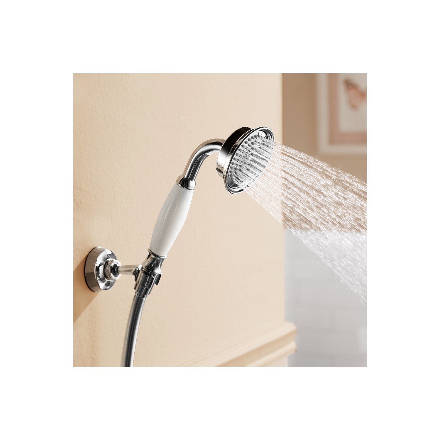 Flova Liberty Mini Shower Kit with Handset, Wall Bracket & Hose ...