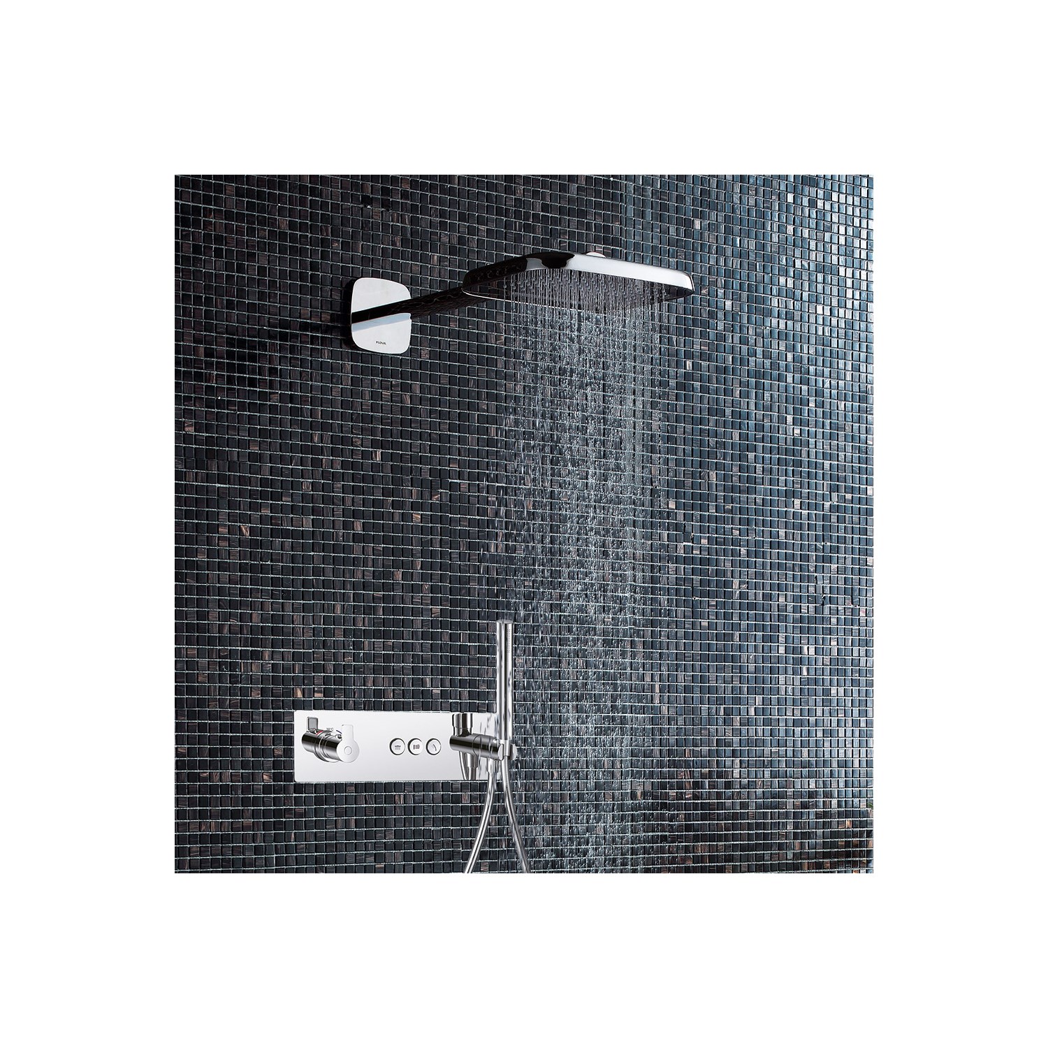 Flova Spring GoClick 3 Outlet Concealed Thermostatic Shower Valve with ...